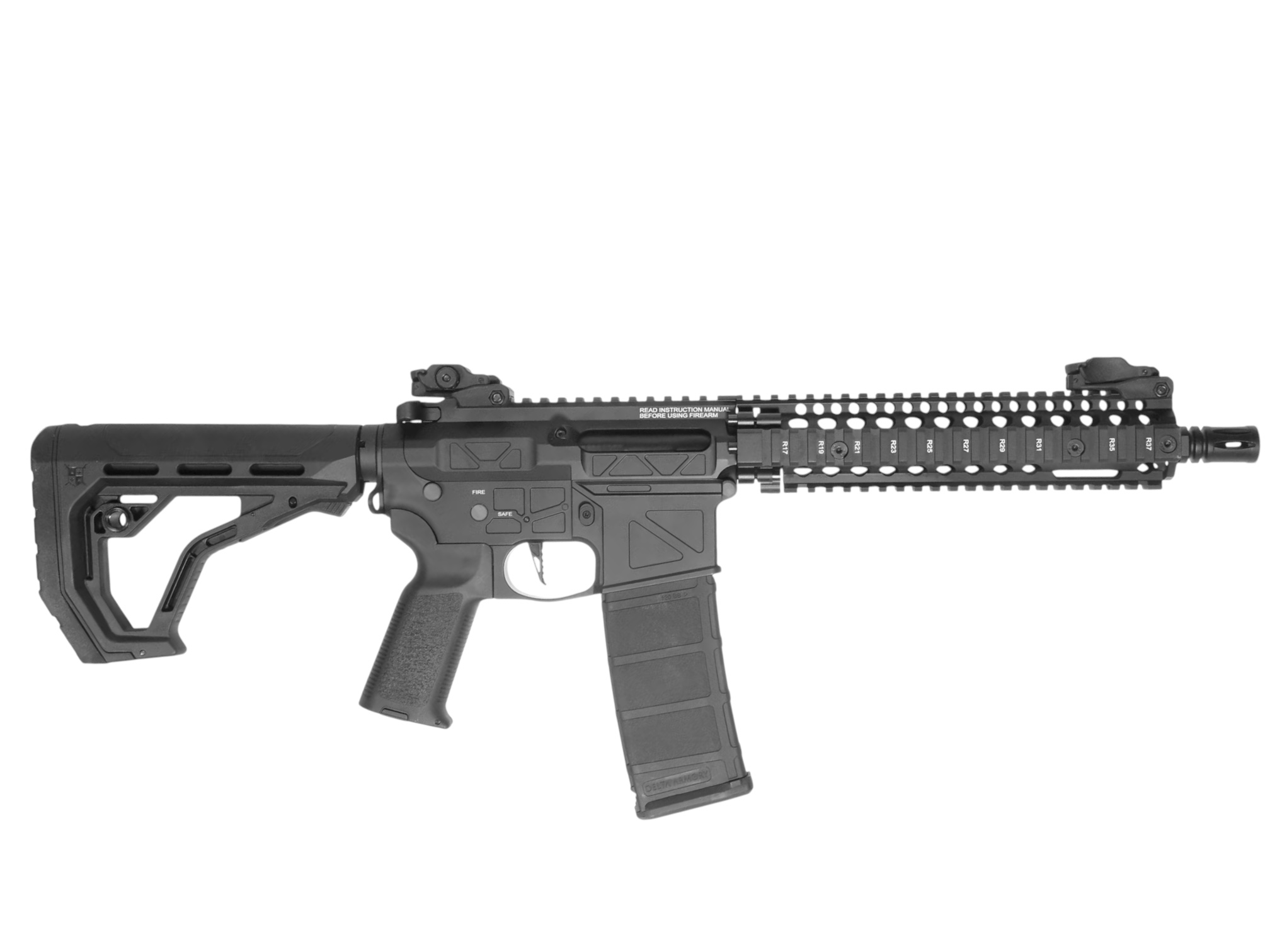 Delta Armory R15 FREYA™ Gen.2 MK18 M4/AR-15 AEG Airsoft Rifle (Black ...