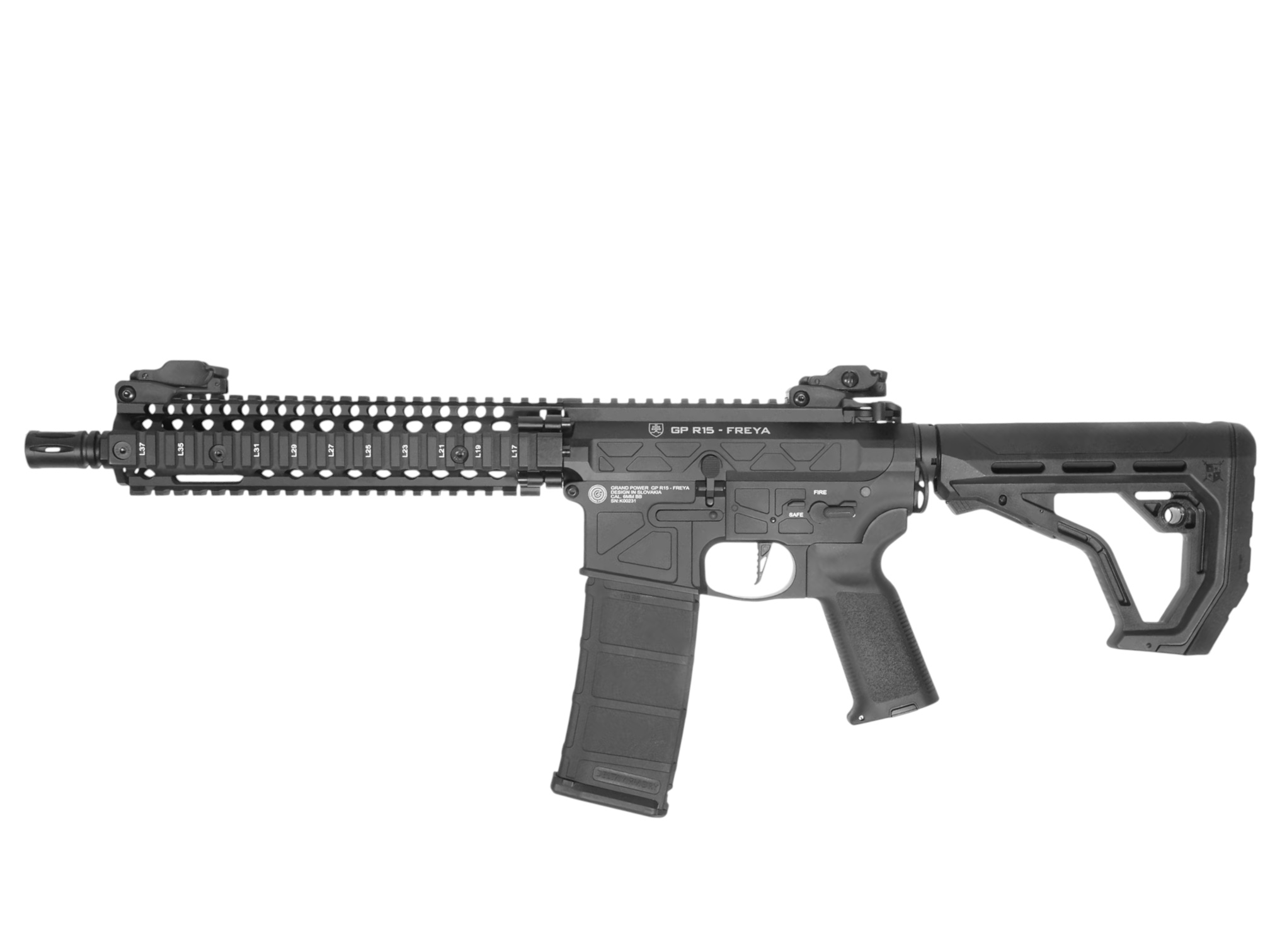 Delta Armory R15 FREYA™ Gen.2 MK18 M4/AR-15 AEG Airsoft Rifle (Black ...
